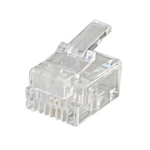 DENSAN(デンサン)の一覧はこちらADSLの高速通信が生きる高性能!CAT5のLAN用端子と同等の品質電話線用ADSLに最適特徴●プラグタイプ:6P2C ●入数:25●ツメ(ラッチ)を曲げても折れにくいポリカーボネート製ボディ●当社標準...