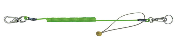DENSAN(デンサン)の一覧はこちら 高所作業での工具の落下を防止!特徴●自然長:460mm ●最大伸長:1700mm●コード径:3mm ●ワイヤー線径:1mm ●安全荷重:1kg以下●付属のワイヤーでツールをつなぐこともできます●ビニー...