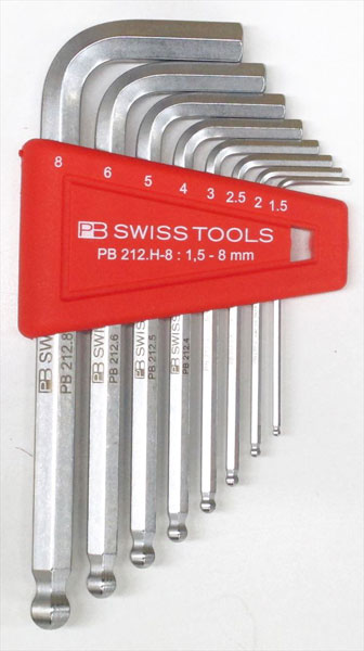 PB SWISS TOOLS(PBスイスツールズ)の一覧はこちらホルダー付。ボール付六角棒レンチ：212-1.5・2・2.5・3・4・5・6・8JANCD:7610733235780【銀行振込・コンビニ決済】等前払い決済予定のお客様へ当商品...