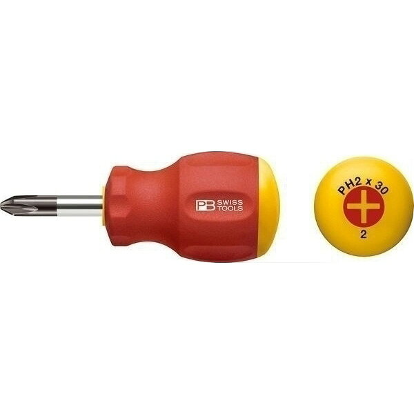 PB SWISS TOOLS(PBスイスツールズ)の一覧はこちら●サイズ：#1●軸径(φmm)：5●軸長(mm)：30●全長(mm)：80●質量(g)：33●適合ネジ：M2.5-3●スイスグリップはポリプロピレン・サントプレンの2種の新素材...
