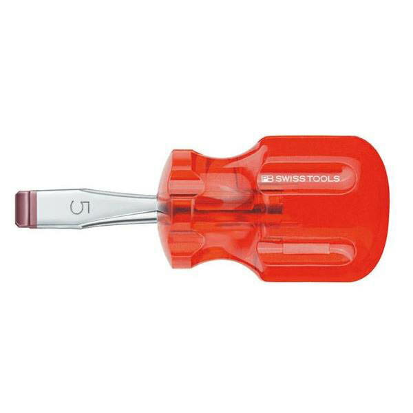 PB SWISS TOOLS(PBスイスツールズ)の一覧はこちら□仕様刃先厚(mm)：0.6刃先幅(mm)：4軸径(φmm)：4軸長(mm)：30全長(mm)：75質量(g)：29適合ネジ：M2.5先端は平行に加工されていますので、カムアウ...
