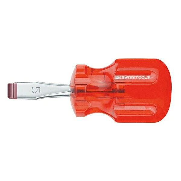 PB SWISS TOOLS(PBスイスツールズ)の一覧はこちら□仕様刃先厚(mm)：0.8刃先幅(mm)：5.5軸径(φmm)：4軸長(mm)：30全長(mm)：75質量(g)：30適合ネジ：M3先端は平行に加工されていますので、カムアウ...