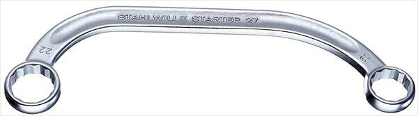 STAHLWILLE(スタビレー)の一覧はこちら入り組んだ場所での作業に最適なスターターメガネレンチ●サイズ(mm)：16x18●全長(L；mm)：200●メガネ部巾（小）(d1；mm)：25.3●メガネ部巾（大）(d2；mm)：27.5●...