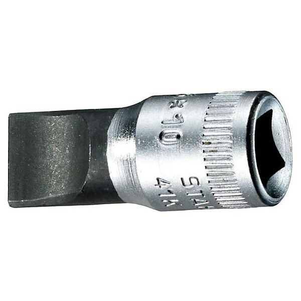 STAHLWILLE(スタビレー)の一覧はこちら軸長の短いマイナスビットソケット●サイズ(mm)：1.2x8●全長(L1；mm)：28●軸長(L2；mm)：16●ソケット部外径(d；mm)：11.6●質量(g)：12●軸長の短いマイナスビッ...
