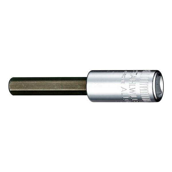 STAHLWILLE(スタビレー)の一覧はこちら軸長の長い六角ビットソケット●サイズ(mm)：6●全長(mm)：55●軸長(mm)：30●ソケット部外径(d；mm)：11.6●質量(g)：26●軸長の長い六角ビットソケット。JANCD:40...