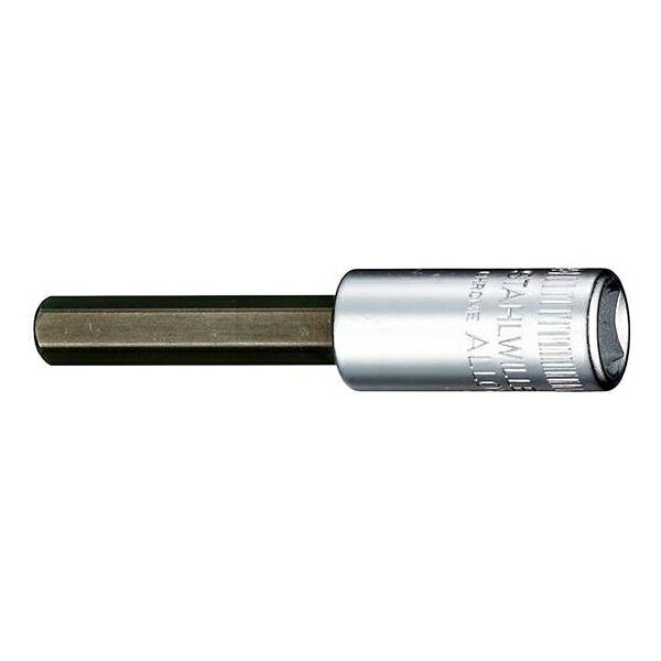 STAHLWILLE(スタビレー)の一覧はこちら軸長の長い六角ビットソケット●サイズ(")：3/32●全長(mm)：55●軸長(mm)：30●ソケット部外径(d；mm)：10.7●質量(g)：14●軸長の長い六角ビットソケット。JANCD:...