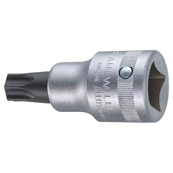 STAHLWILLE(スタビレー)の一覧はこちら頑丈な圧入式の3／4"SQトルクスビットソケット●サイズ：T60●先端外形寸法(mm)：13.2●全長(L1；mm)：80●軸長(L2；mm)：25●ソケット部外径(d；mm)：34.7●質量...