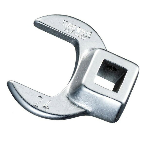 STAHLWILLE(スタビレー)の一覧はこちら差込角3／8"SQのクローフットスパナ●サイズ(mm)：19●差込角("SQ)：3/8●全長L(mm)：42.5●スパナ部外径b(mm)：38●スパナ部厚みa(mm)：6.3●差込部中心～リン...