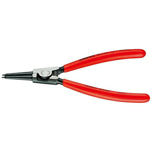 KNIPEX(クニペックス)の一覧はこちら簡単に軸用スナップリングの取り付け、取り外しができます。●対応シャフト径(φmm)：10-25●先端チップ径(φmm)：1.3●全長(mm)：140●質量(g)：86●簡単に軸用スナップリングの取り...