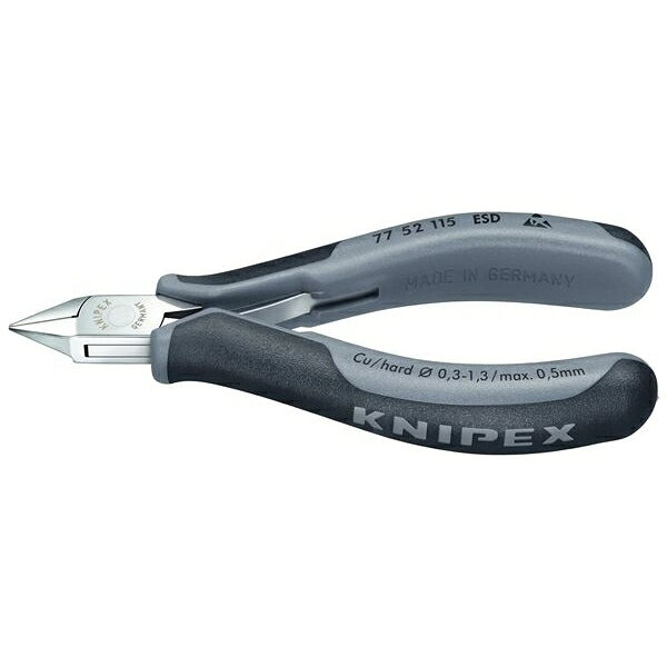 KNIPEX(クニペックス)の一覧はこちら極めて精密なエレクトロニクス関連、精密機器関連の切断作業に最適な高精度のニッパー。●切断能力（軟線；φmm)：0.3-1.0●切断能力（中硬線；φmm)：0.8●切断能力(硬線；φmm)：0.5●口...