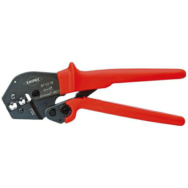 KNIPEX(クニペックス)の一覧はこちらハンダ付けを必要としない端子等の圧着作業に。●クリンピング能力(mm2)：35-50●クリンピング能力(AWG)：2+0●質量(g)：567●ハンダ付けを必要としない端子等の圧着作業に。●このシリー...