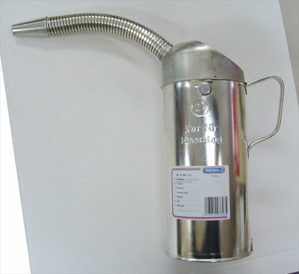 PRESSOL(プレッソル)の一覧はこちら金属製のノズルは可動します。●容量(L)：2●ノズル長(mm)：230●全高(mm)：410●質量(g)：447●金属製のノズルは柔軟性があり、可動します。●材質：ブリキJANCD:41038100...