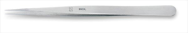 DUMONT(デュモント)の一覧はこちら●厚さ(mm)：0.1●材質：INOX(ステンレス）●精密組立作業用●ボディは細長く、先端は非常に鋭くなっております●シリーズ番号：No．SS●材質：INOX(ステンレス）…耐腐食、耐酸性に優れており...