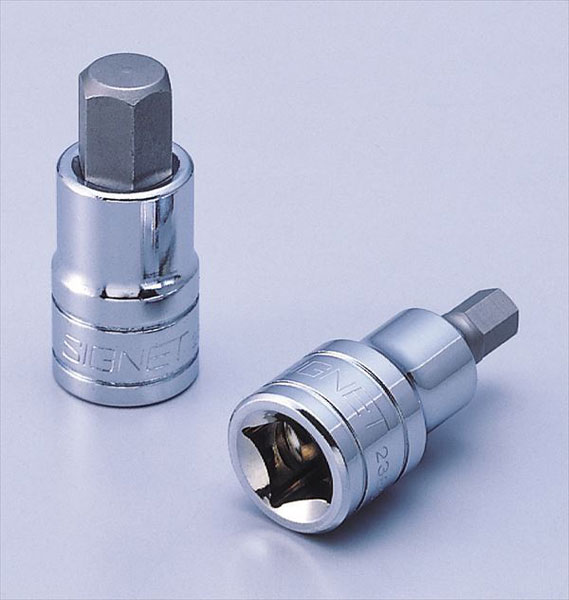 SIGNET(シグネット)の一覧はこちら六角キャップスクリュー用のビットソケット●サイズ(mm)：7●全長(L1；mm)：55●軸長(L2；mm)：17●外径(D；mm)：24●六角キャップスクリュー用のビットソケット。JANCD:4712...