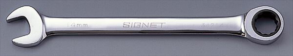 SIGNET(シグネット)の一覧はこちら美しいミラーメッキ仕上げ●サイズ(mm)：24●全長(mm)：333●スパナ部幅(B；mm)：53.0●メガネ部幅(D；mm)：50.1●スパナ部厚み(A1；mm)：11.2●メガネ部厚み(A2；mm...
