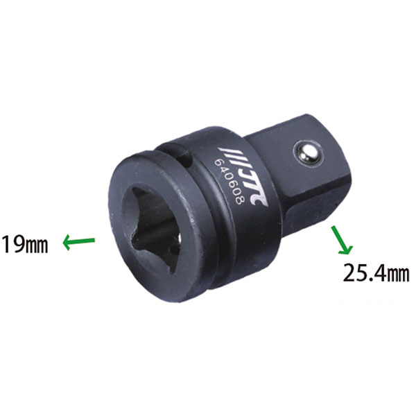 JTCオートツールズの一覧はこちらメス 19mm→ オス25.4mm 全長：63mm JANCD:4580343054763【発送区分】この商品はメーカーよりお届けいたします。発送連絡が遅れる場合がございます。【銀行振込・コンビニ決済】等前...