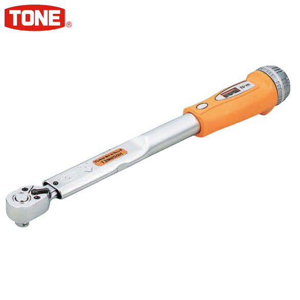 TONE(トネ)の一覧はこちら●差込角9.5mm(3/8inch)●差込角●Multiple●高所においてトルク管理を必要とする箇所での組み立て・整備点検に。●メカニカル機構のデジタル表示値により、直接数値を読み取ってトルク設定を行うため、...