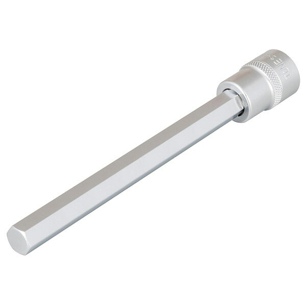 TONE(トネ)の一覧はこちら●差込角12.7mm(1/2inch)●二面幅7mm●ヘキサゴン●二面幅7mm●ミリ●構造用鋼●六角穴付きボルト・ねじの締付け、緩め作業用。●超ロングタイプのため、今まで作業できなかった奥深い箇所の六角穴付ボル...