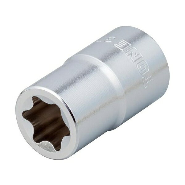 TONE(トネ)の一覧はこちら●差込角9.5mm(3/8inch)●E型トルクス●E11●構造用鋼●ボルト・ナットの締付け・緩め作業用。●E型トルクスソケットです。自動車整備に最適です。●インパクトレンチなど動力工具には使用しないでください...