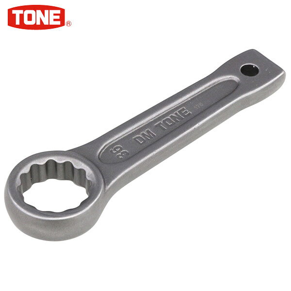 TONE(トネ)の一覧はこちら●●二面幅36mm●12角めがね●二面幅36mm●ミリ●構造用鋼●ハンマーで叩いて増し締め作業や、錆びついたボルト・ナットの緩め作業用。●ハンマーで叩いて増し締め作業や、錆びついたボルト・ナットの緩め作業ができ...