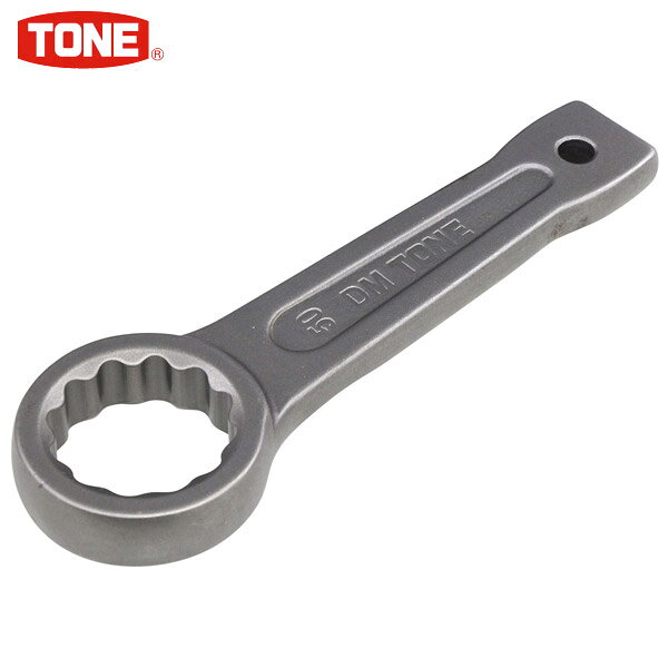 TONE(トネ)の一覧はこちら●●二面幅50mm●12角めがね●二面幅50mm●ミリ●構造用鋼●ハンマーで叩いて増し締め作業や、錆びついたボルト・ナットの緩め作業用。●ハンマーで叩いて増し締め作業や、錆びついたボルト・ナットの緩め作業ができ...
