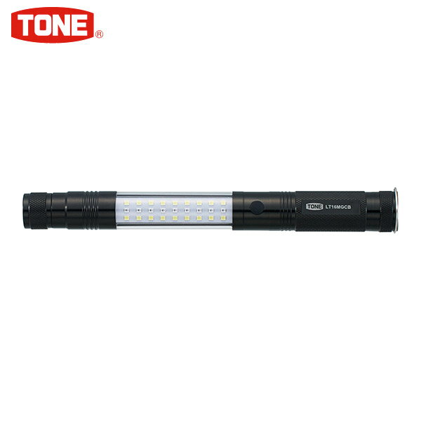 TONE(トネ)の一覧はこちら □本体：全長250mm×全幅35mm×高さ35mm□質量：0.17kg□LED輝度：先端 55ルーメン、側面円東部 150ルーメン □マグネット保持力　先端部 1.3kg以下　高端部 4.5kg以下 □連続使...