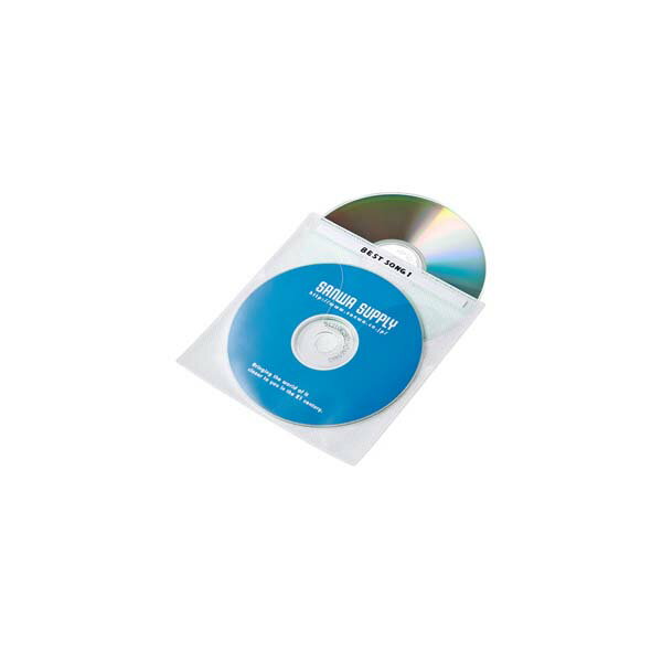 サンワサプライの一覧はこちら■収容量：DVD・CD2枚■素材：PP■入り数：100枚■付属品：タイトルカード100枚※ブルーレイメディアの収納・保管は推奨致しません。●沖縄・離島は別途送料がかかりますJANCD:4969887349366【...