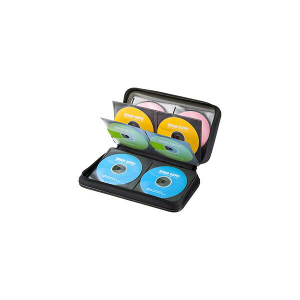 サンワサプライの一覧はこちら■収容量：DVD・CD96枚■材質：PP(ケース、不織布)使用上の注意■本製品はDVD/CDの収納以外には使用しないでください。■保管時は本製品及び収納ディスクに圧力がかかる状態で保管しないでください。メディアの...