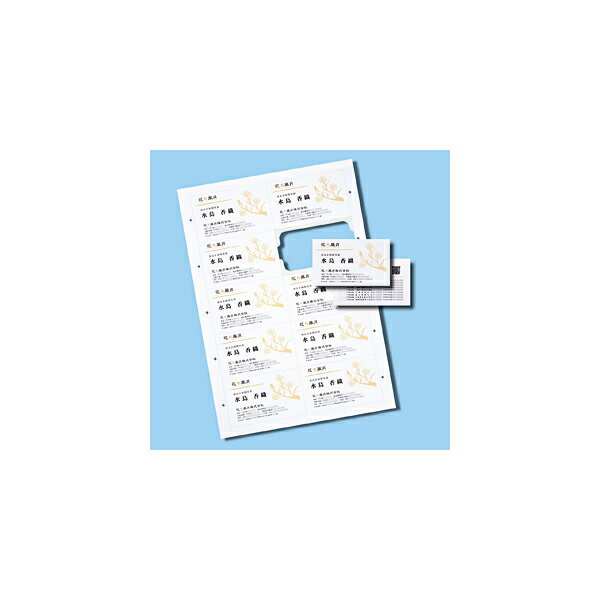 サンワサプライの一覧はこちら■サイズ：A4(210×297mm)■カードサイズ：91×55mm、10面付■入数：20シート、200カード入り■坪量：カード坪量186g/m2(総坪量256g/m2)■厚み：カード厚0.22mm(総厚0.3mm...