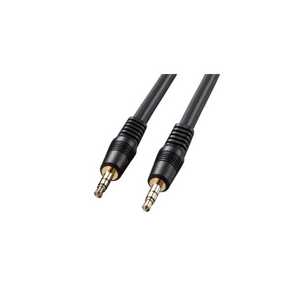 サンワサプライの一覧はこちら■ケーブル長：約1.8m■コネクタ：3.5mmステレオミニプラグ-3.5mmステレオミニプラグ■ケーブル径：約2.9*5.9mm■ケーブル色：黒■24金メッキプラグ■OFCケーブル採用●沖縄・離島は別途送料がかか...