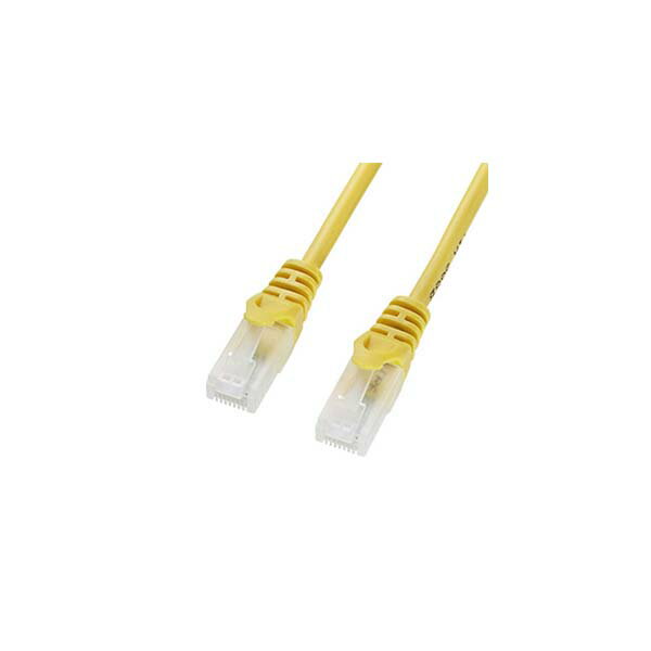 サンワサプライの一覧はこちら■色:イエロー■ケーブル長:10m■コネクタ形状:RJ-45モールディングコネクタ付(ラッチカバー付き)■ケーブル構造:AWG26より線ツイストペアケーブル、ストレート全結線■ケーブル直径:4.9mm■対応伝送帯...