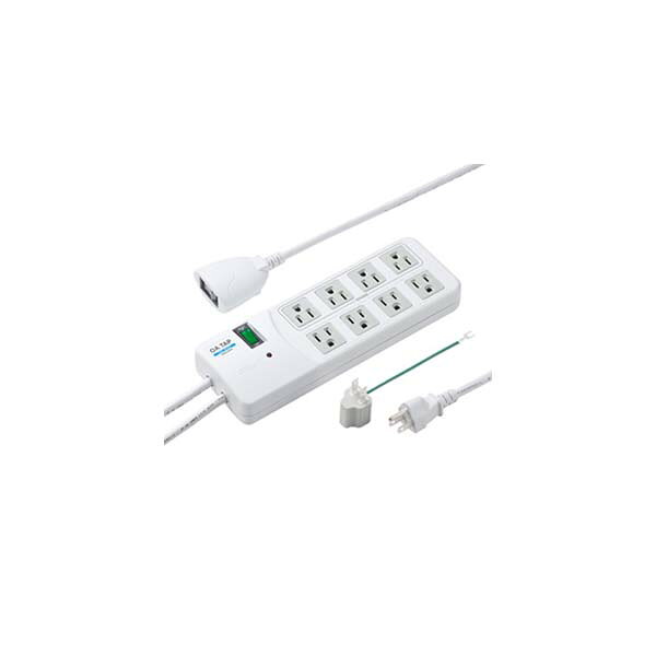 サンワサプライの一覧はこちら■定格容量:15A・125V■出力コンセント:3P・8個口■プラグ仕様:3P(3P-2P変換アダプタ付)■電源コード長:約2.5m■スイッチコード長:約1.5m■バリスタ電圧:470V■制限電圧:775V■サージ...