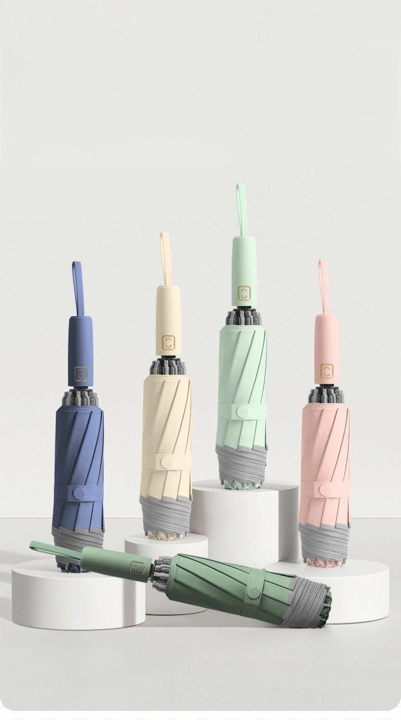 セット内容 折りたたみ傘*1「記載のないアクセサリー、小物等は付属しません」素材骨の数：10本中棒：アルミニウム合金製親骨：グラスファイバー生地の組成：ポリエステルカラーライトグリーン/ピンク/ライトブラウン/ダークグリーン/ネイビー/ブラ...