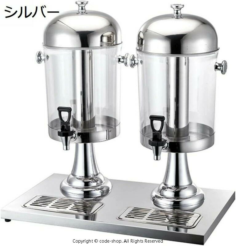 説明 "次世代の飲料ディスペンサー：大容量、透明度高、耐久性抜群、冷/温ドリンク対応" 高品質の素材：このジュースディスペンサーは高品質のPE +ステンレス鋼で作られており、頑丈で耐久性があり、高温に耐性があります。 ステンレス製のトップカ...