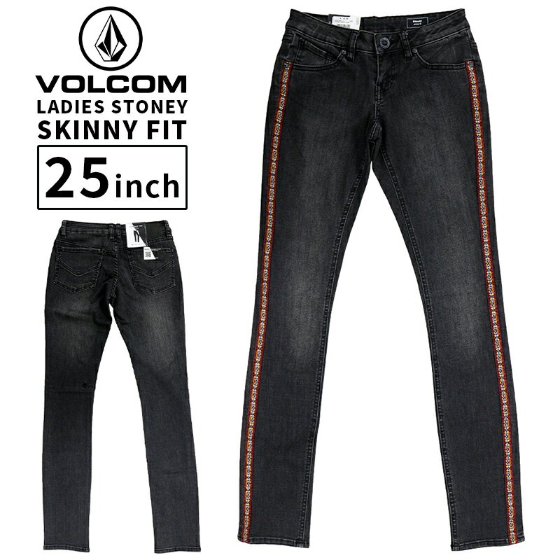 VOLCOM(ボルコム)レディース STONEY SKINNY JEANS 【カラー】 ASB 【素材】 コットン 89％　ポリエステル 8％　ポリウレタン 3％ 【サイズ】 S/25/1 【生産国】 中国 【備考】 サイドラインのオリジナ...