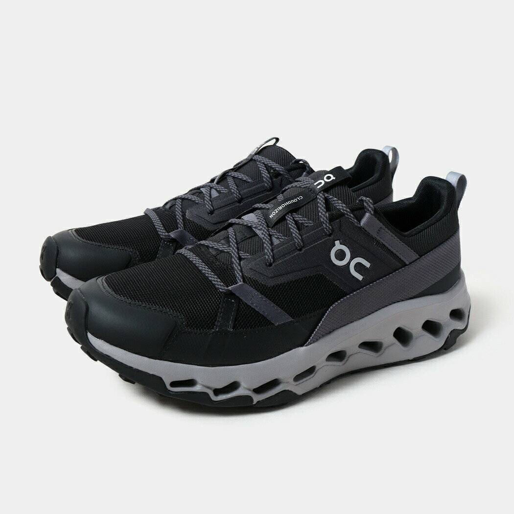 ITEMDETAIL On史上最高のクッション性を誇るハイキングシューズ、『Cloudhorizon』が遂に入荷致しました。極上の履き心地で、気軽なアウトドアにぴったりです。≪優れたグリップ力≫Missiongripラバーソールが乾いた道も...