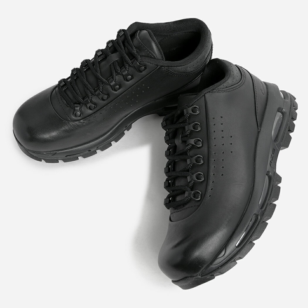 ITEM DETAIL ACGの名作「AIR MAX GOADOME」が、スタイリッシュなローカット仕様で登場。艶やかなブラックのプレミアムレザーを採用し、サイドにはパーフォレーションを配置。ボリューム感あるソールとビジブルエアはそのままに...