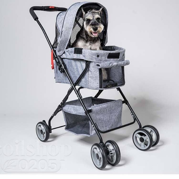 ・【実用性抜群！対面両用＆中型犬もOK！の耐荷重10KG】ハンドルを切り返せば対面に！ワンちゃんの体重が合計10KG以内であれば多頭でのご利用も可能です。本体下部に大容量バスケット（耐荷重5KG）を搭載し、コット背面に収納バッグも付いてます...