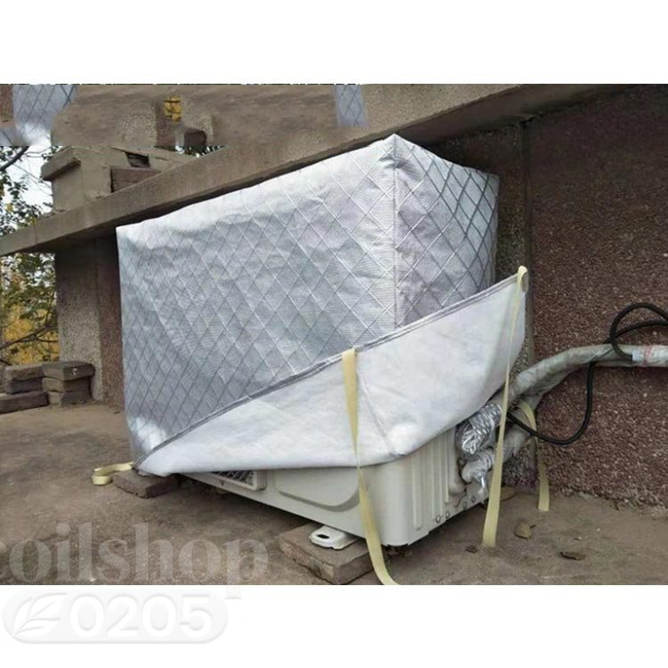 エアコン室外機を悪天候によるトラブルから簡単にガー ドできる保護カバー！表面はアルミニウム製。直射日光や雨、砂、埃などから守り、劣化を防ぎます。裏面は柔らかな起毛素材を使用し、摩擦や傷からエアコン室外機を守ります。側面に配管ホース用のスリッ...