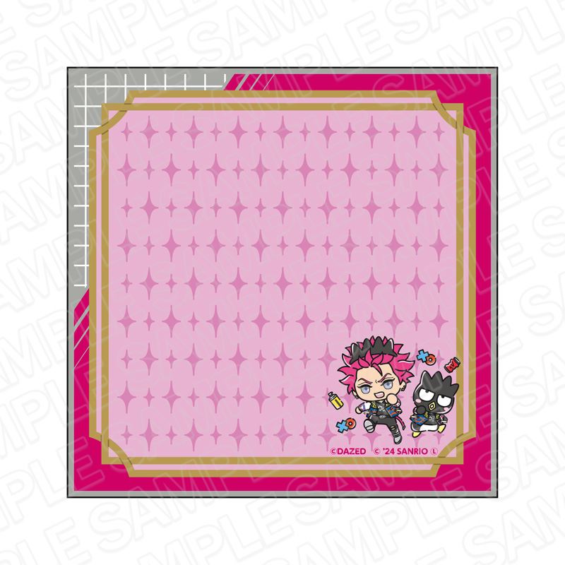 ■アイテム説明"カリスマ×サンリオキャラクターズ"よりミニタオルが発売！ ■サイズ 約200mm×200mm■素材 ポリエステル■関連カテゴリー TOWEL■作品名 カリスマ