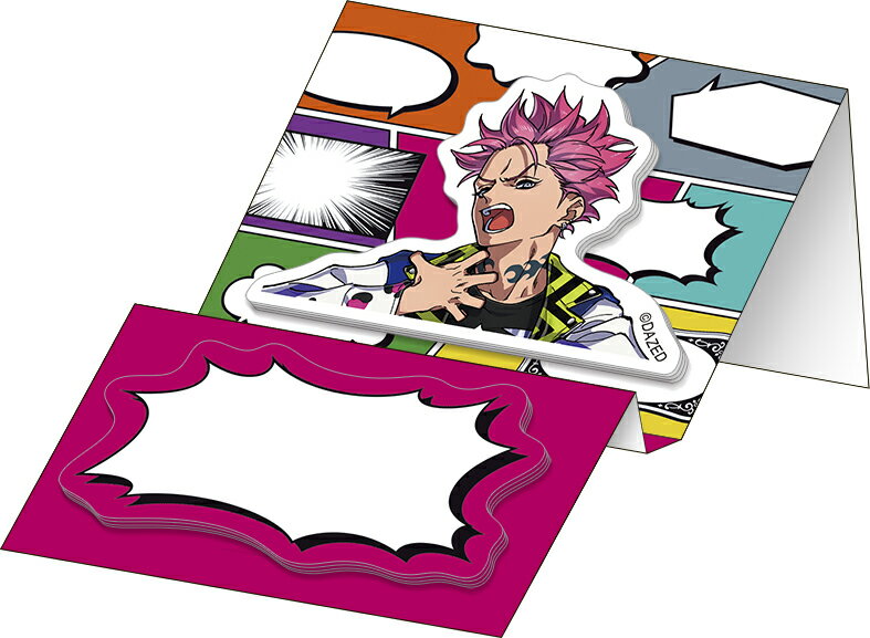 ■アイテム説明カリスマ達のダイカット付箋が登場！ 台紙を立てて、好きなセリフを話してもらおう！■サイズ キャラクター付箋：約6.4cm×約4.5cm以内 　吹き出し付箋：約6.5cm×約3.5cm以内■素材 紙■関連カテゴリー TAG■作品...