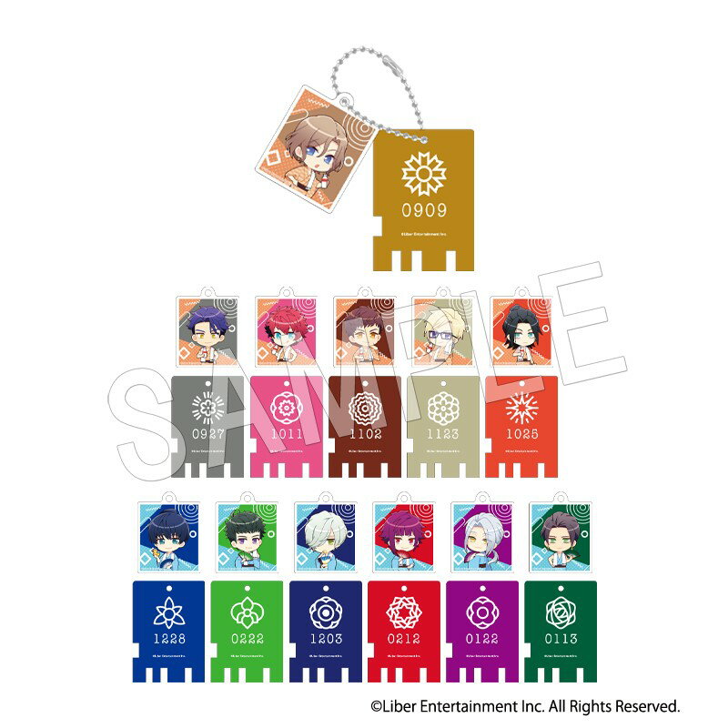 ■アイテム説明イケメン役者育成ゲーム「A3!」より、描き起こしイラストを使用した銭湯錠風キーホルダーが登場!!ラインナップ：摂津万里、兵頭十座、七尾太一、伏見臣、古市左京、泉田莇、月岡紬、高遠丞、御影密、有栖川誉、雪白東、ガイ(全12種)※...