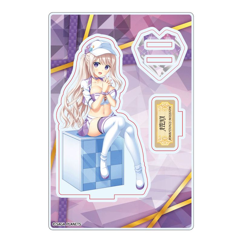 ■アイテム説明：『AMBITIOUS MISSION』より、ヒロインキャラクター5人の描き下ろしレースクイーンver.のアクリルスタンドが登場！キャラクターのイメージカラーで統一されたデザインとなっております。　　　　　　　　　　　　　　　...