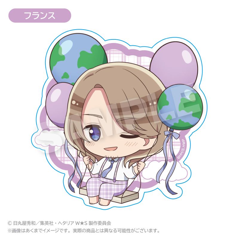 ■アイテム説明：『ヘタリア World★Stars』より、描き起こしイラストを使用した新規グッズが登場です！全21種ばるんこシリーズとは？風船型のブランコに乗ったキャラクターがとっても可愛らしい、ステラノーツのオリジナル描きおこしイラストテ...