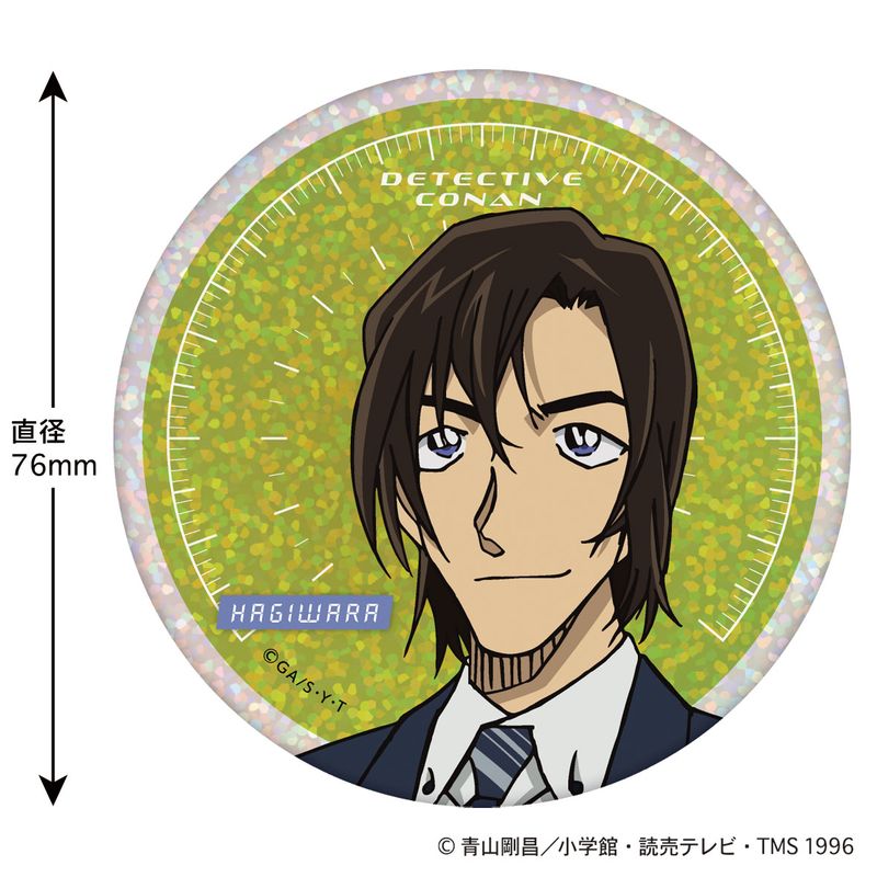 ■アイテム説明：「名探偵コナン」から、「ホログラム缶バッジ」が登場です！■素材：スチール■サイズ：直径76mm■作品名：名探偵コナン（めいたんていこなん）