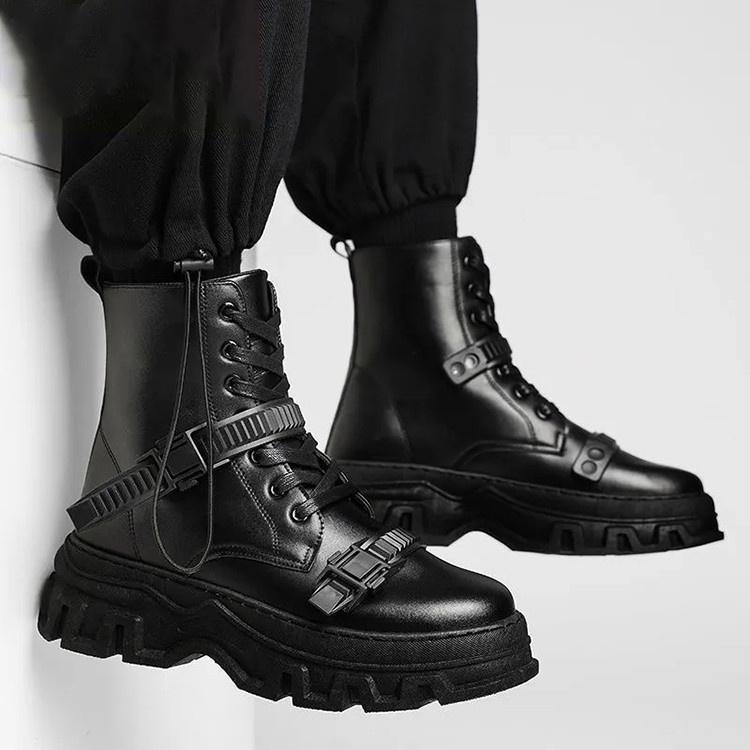 ■ 品名：メンズブーツ■ 素材：アッパー/PU ソール/ゴム ■ カラー：全1色■ サイズ：39-44treflestoreの人気検索キーワード：ショートブーツ ブーツ ワークブーツ 靴 メンズ メンズブーツ エンジニアブーツ　メンズ 靴 ...