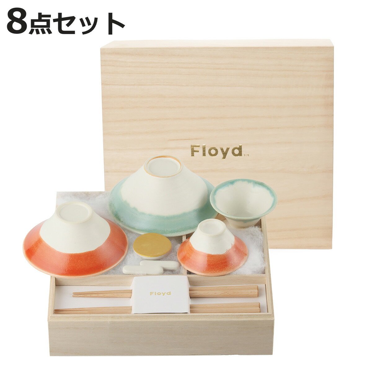 サイズ茶碗：約 直径13.5×高さ5.5（cm）猪口：約 直径7.8×高さ4（cm）箸置き（雲）：約 幅6.5×奥行2.4×高さ0.5（cm）箸置き（月）：約 直径4.4×高さ0.6（cm）箸： 約 21（cm）・ 約 23（cm）容量猪口...