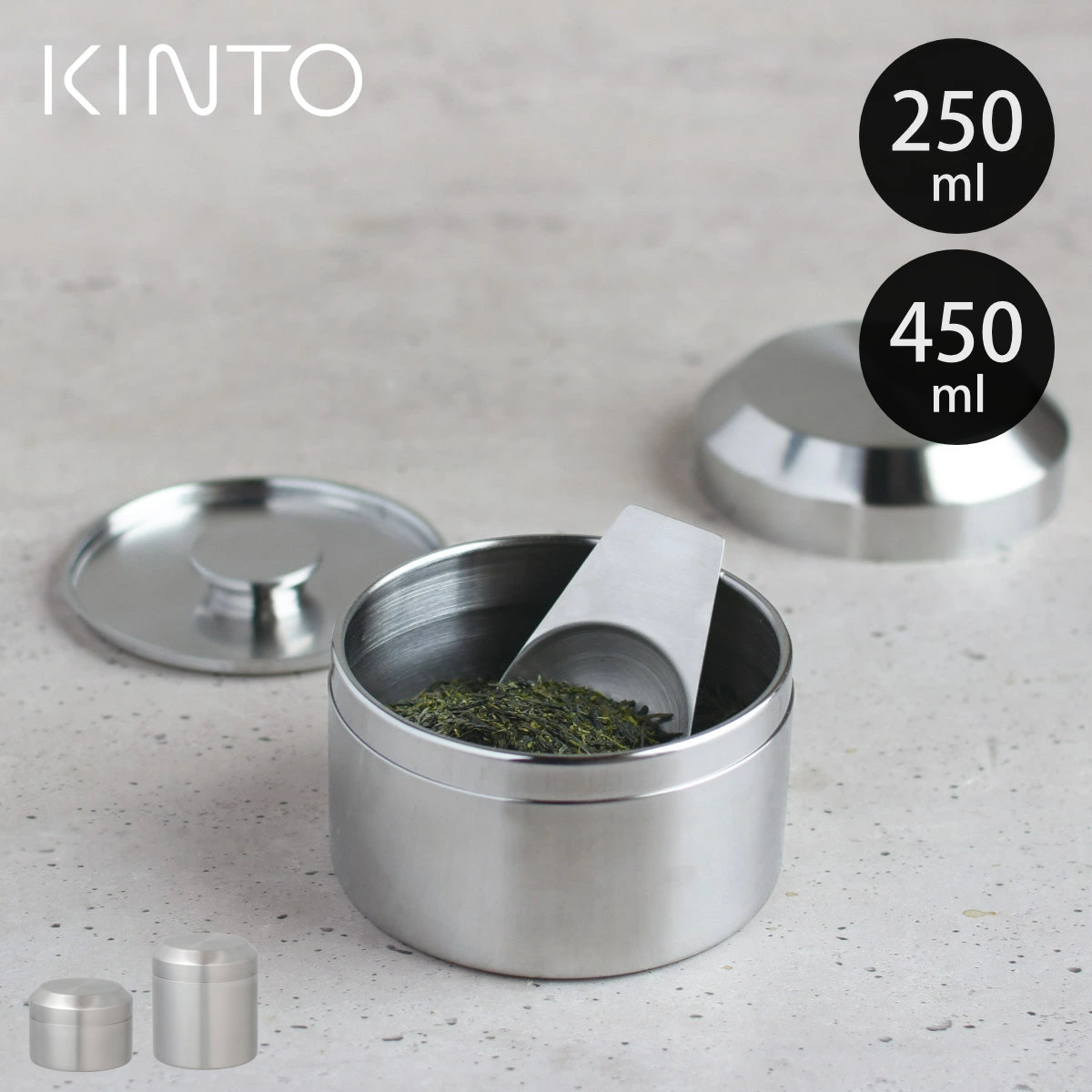 サイズ【250ml】約 高さ6.5（cm）直径：約 9（cm）【450ml】約 高さ10（cm）直径：約 9（cm）容量【250ml】約 250ml目安：茶葉 約90g【450ml】約 450ml目安：茶葉 約160g内容量1個材質ステンレ...