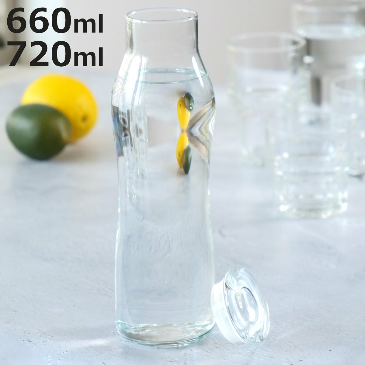 サイズ約 高さ24（cm）直径：約 7（cm）重量【660ml】約 365g【720ml】約 350g容量【660ml】約 660ml【720ml】約 720ml内容量1個材質ガラス生産国アメリカ製食器洗い乾燥機使用不可電子レンジ使用不可注...