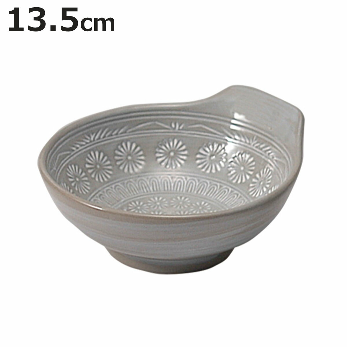 サイズ約 幅13.3×奥行12×高さ5（cm）内容量1個材質陶器生産国日本製食器洗い乾燥機使用可能電子レンジ使用可能区分返品・キャンセル区分（小型商品）ギフトラッピングページを見る●繊細な花模様と落ち着いた色合いが魅力のとんすいです。●たっ...